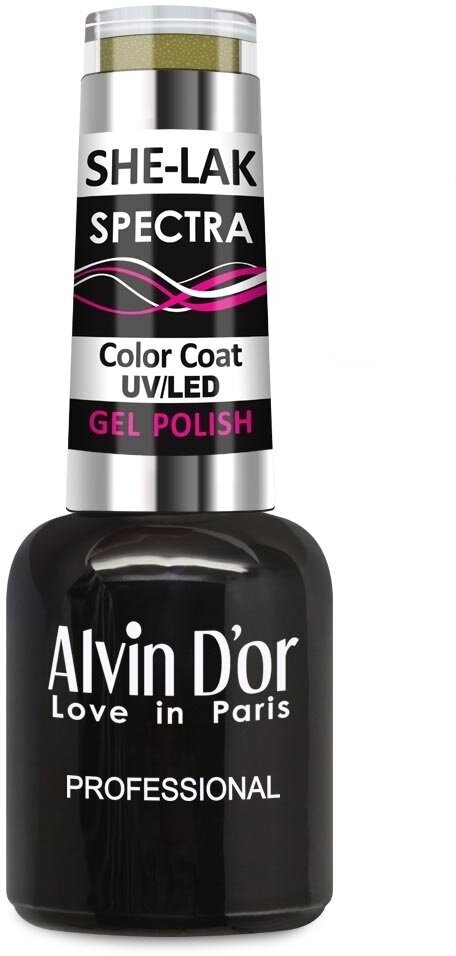 Alvin D'or, Гель лак для ногтей She-Lak Spectra тон 6717 природная спектра