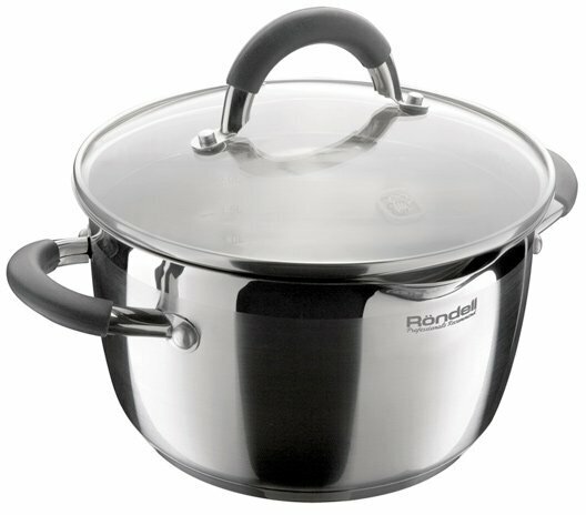 RONDELL Flamme кастрюля 3,2 л, 20 см из нержавеющей стали для варки пищи на плите