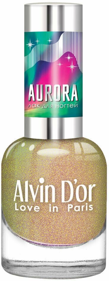 Alvin D'or, Лак для ногтей Aurora тон 18 карамельная aurora