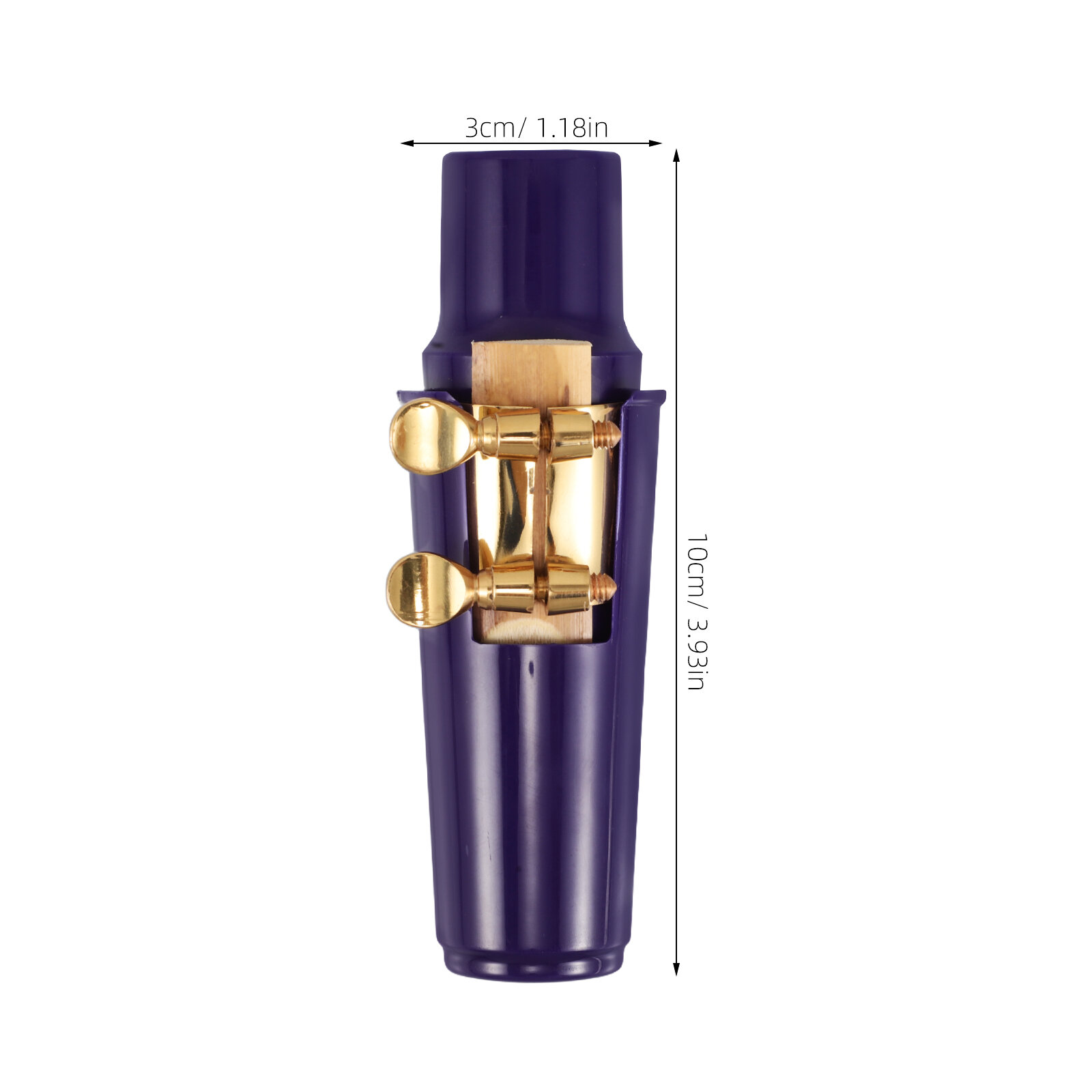 Набор Из 1 Штуки Саксофонная Гармошка С Reed Ligature Для Alto С Размером 10.00X3.00X3.00CM Синий Цвет
