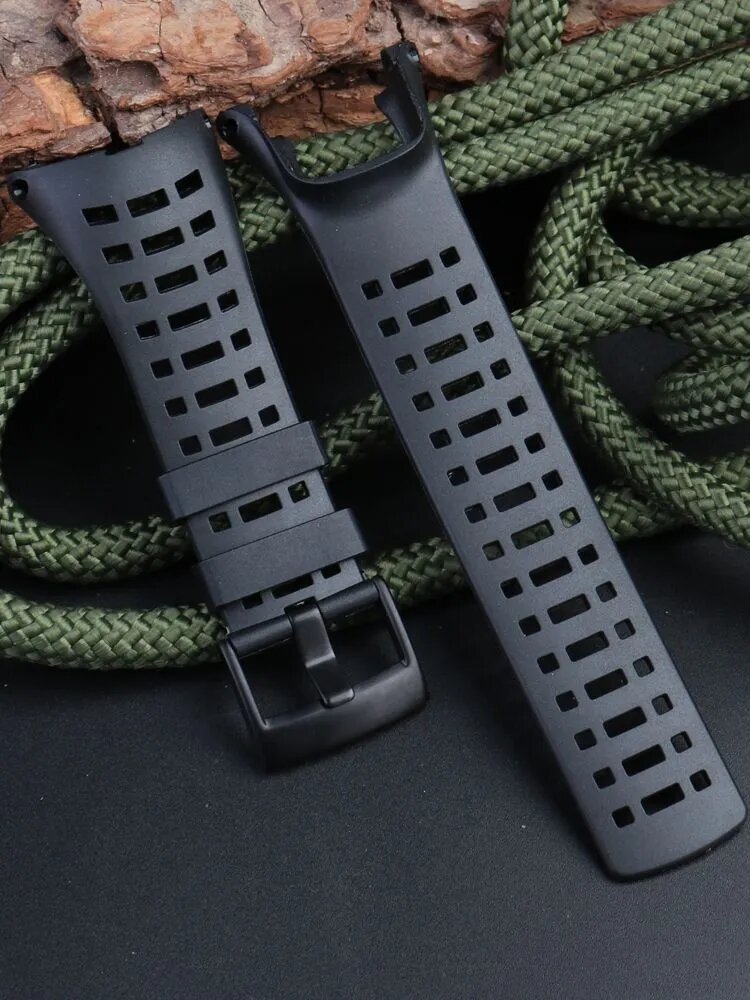 Мужской силиконовый ремешок для SUUNTO Ambit 1, 2, 3, Peak Вогнутое крепление, для бега, альпинизма, спорта