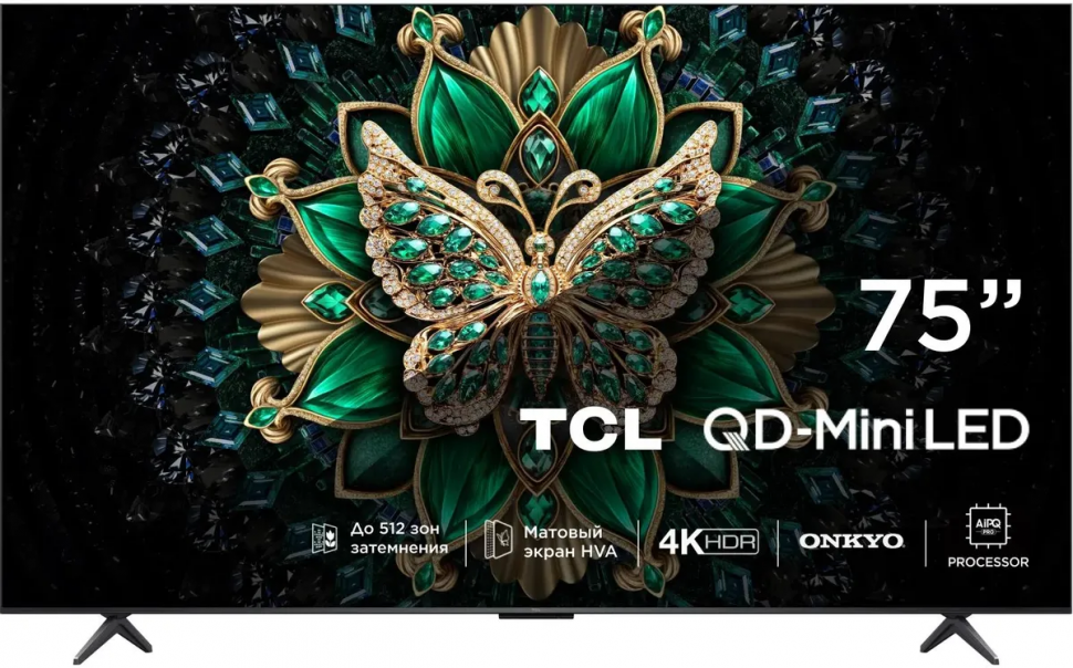 Телевизор TCL 75C6K UHD Google TV