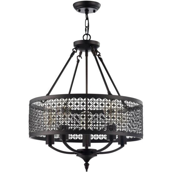 Подвесная люстра Freya Conte FR4166-PL-05C-BL.