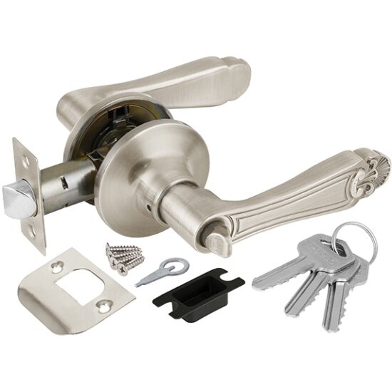 Ручка защелка Punto DK637 SN-ET (6037 SN-E ) (кл./фик.) мат. никель