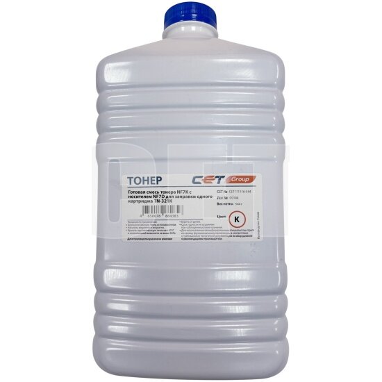 Тонер Cet NF7K + носитель NF7D для KONICA MINOLTA Bizhub 224e/C224/284/364 (Japan) Black, 544г/бут, 1