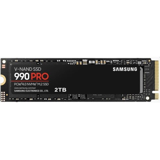 SSD диск Samsung M.2 2TB 990 PRO PCIe 4.0 x4 V-NAND TLC (MZ-V9P2T0B/AM)