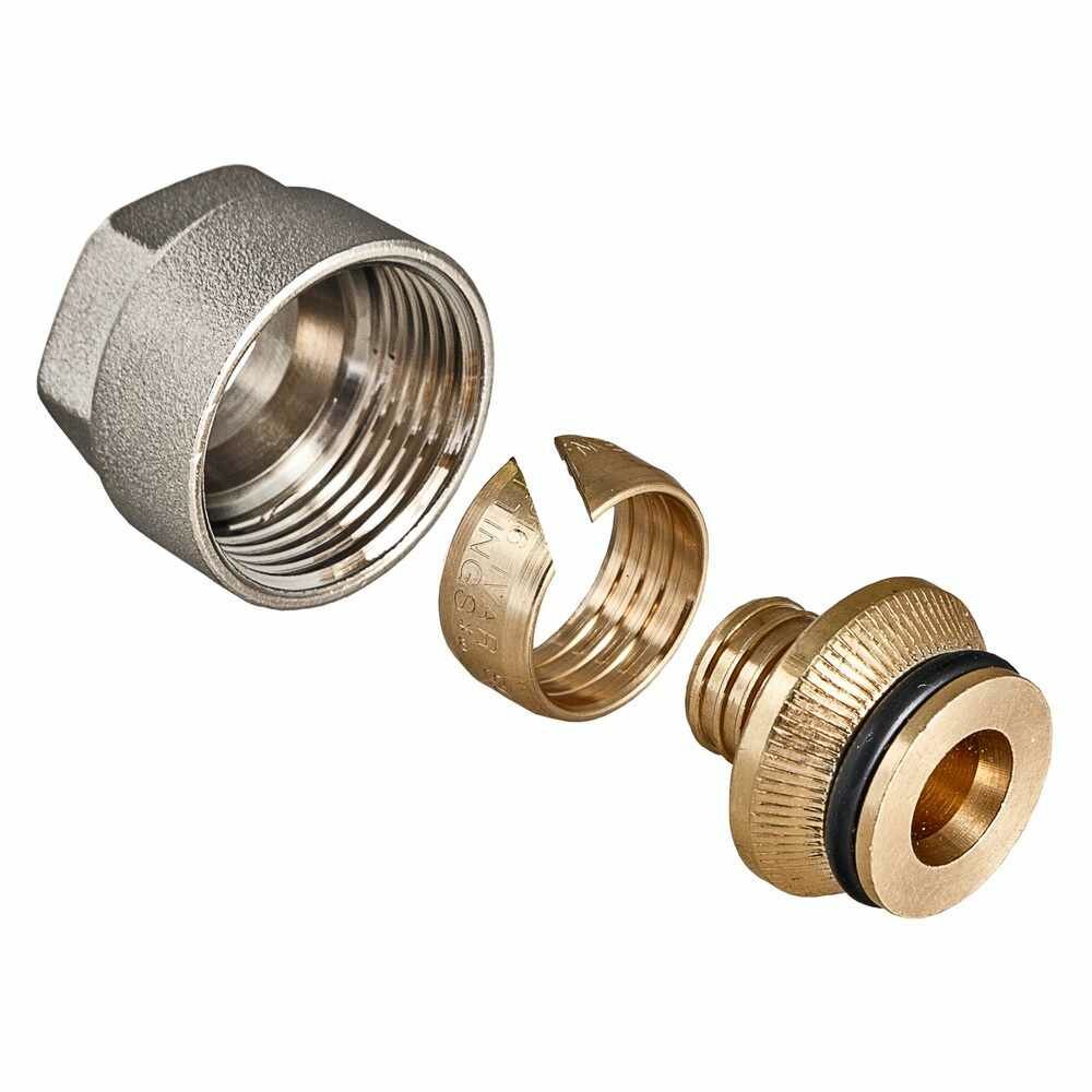 Евроконус Wester, внутренняя резьба, 16 мм x 3/4", никелированная латунь