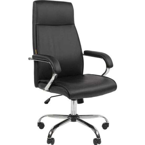 Кресло руководителя Chairman CH425 экокожа, черный