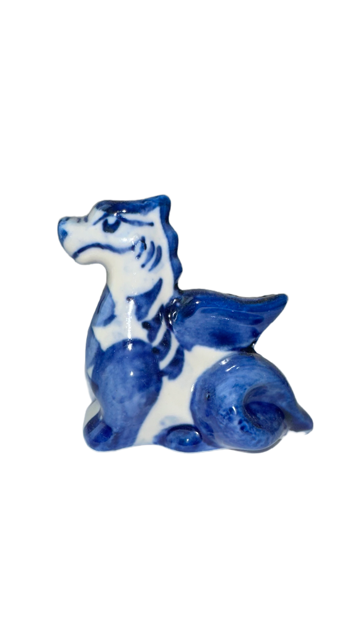 Фигурка "Дракон", гжель