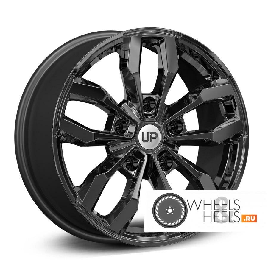 Диск автомобильный литой Wheels UP Up116 17x7 5x139.7 et35 dia98.1 Черный глянцевый