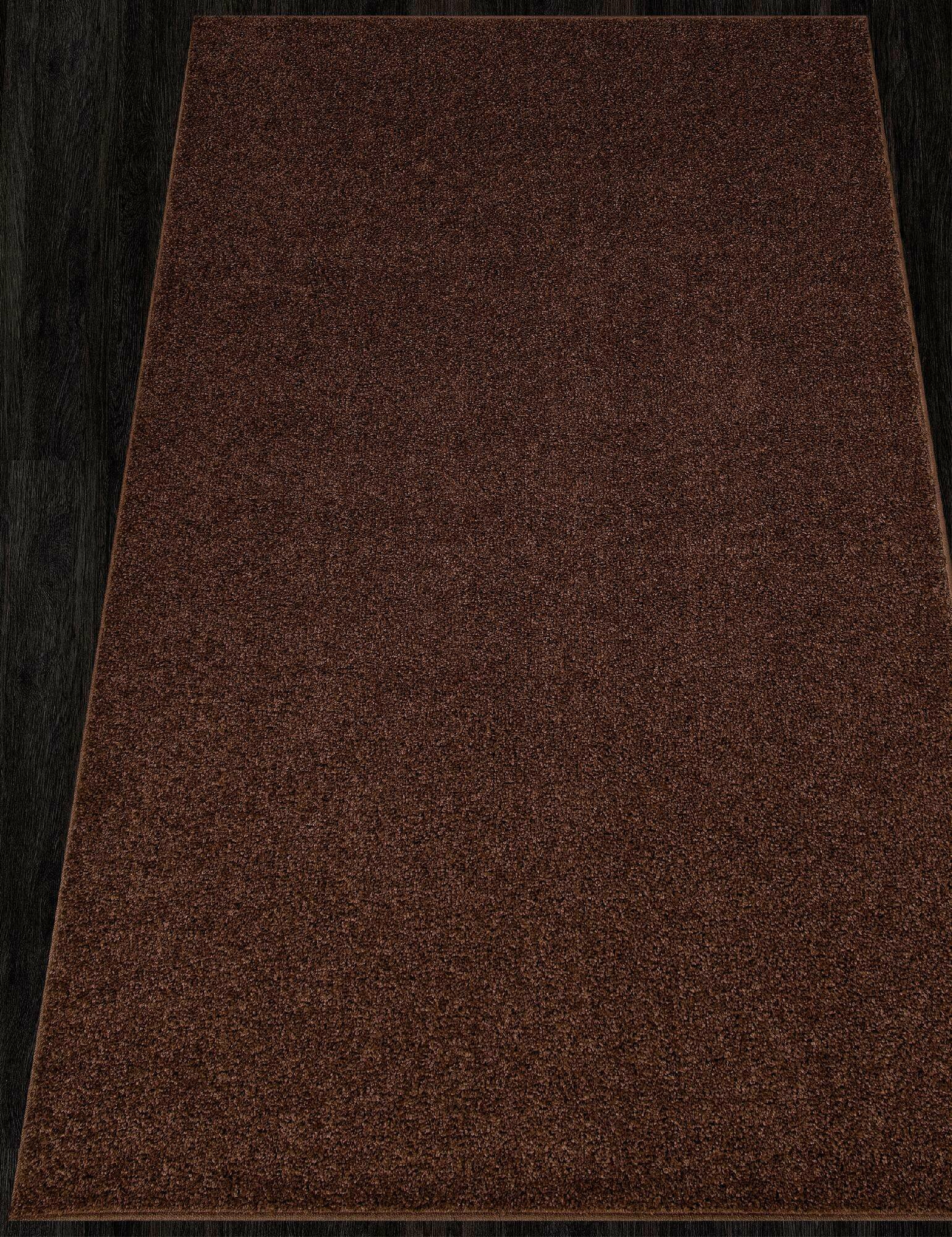 Ковер на пол в спальню в гостиную 150х230 см однотонный ворс 18 мм шегги 399252 KoverVDom