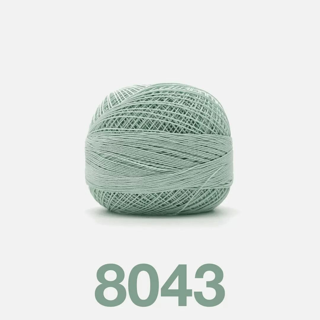 Нитки #80 для вязания кружева и украшений, 100% хлопок, 10 гр. (170 м.) цвет 8043