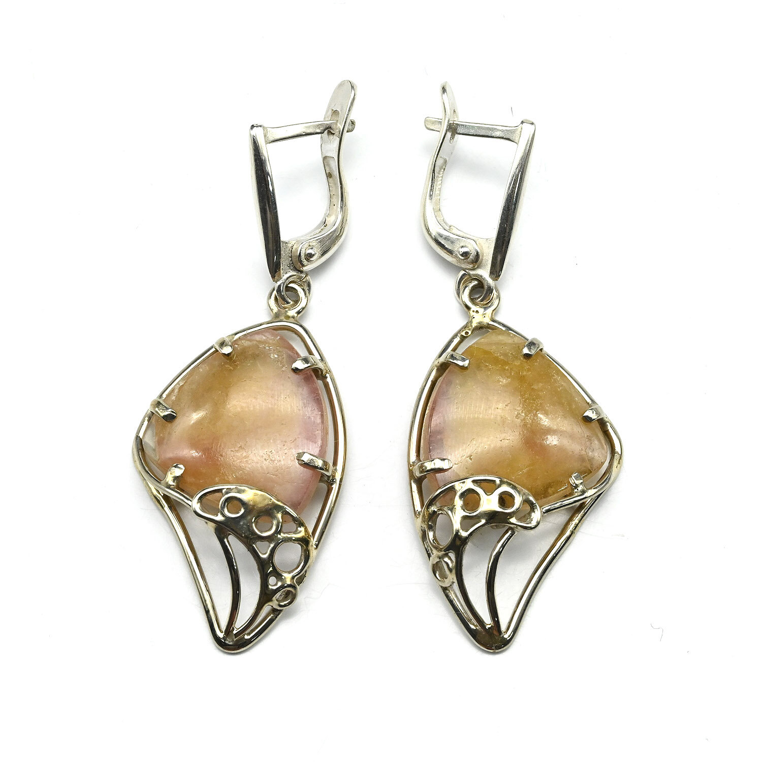 Серьги, турмалин