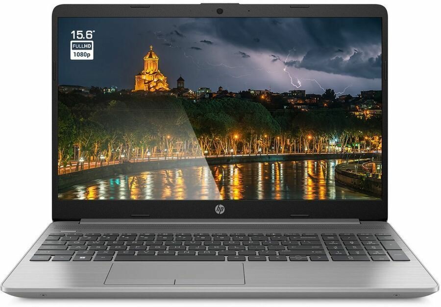 15,6" Ноутбук HP 250 G9 (723P3EA) серебристый - 1920x1080, TN, Intel Core i3-1215U, ядра: 6 x 1,2 ГГц, 8 ГБ, SSD 256 ГБ, Intel Iris Xe Graphics, Windows 10 Pro