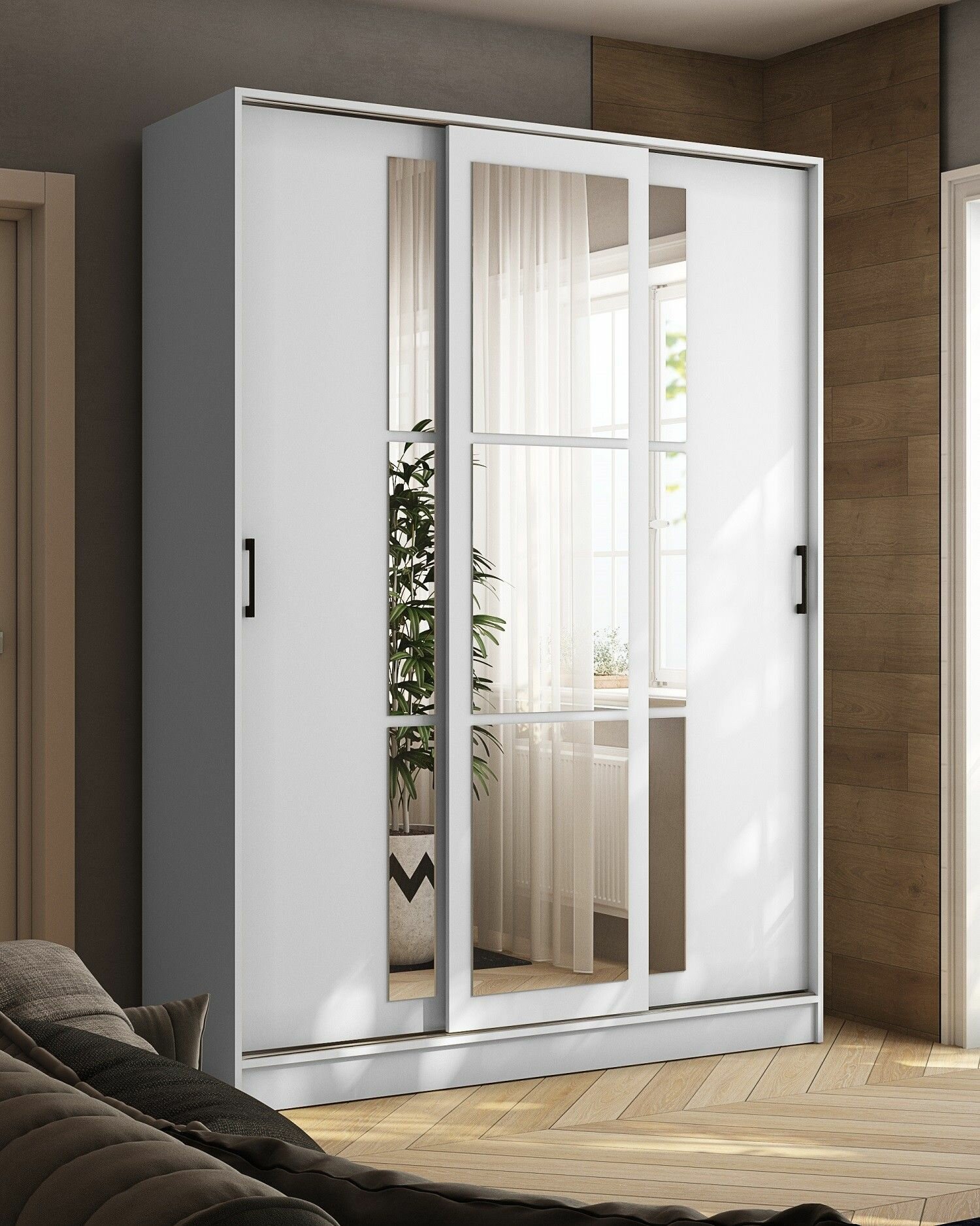 Шкаф-купе Элеганс-160 Белоснежный