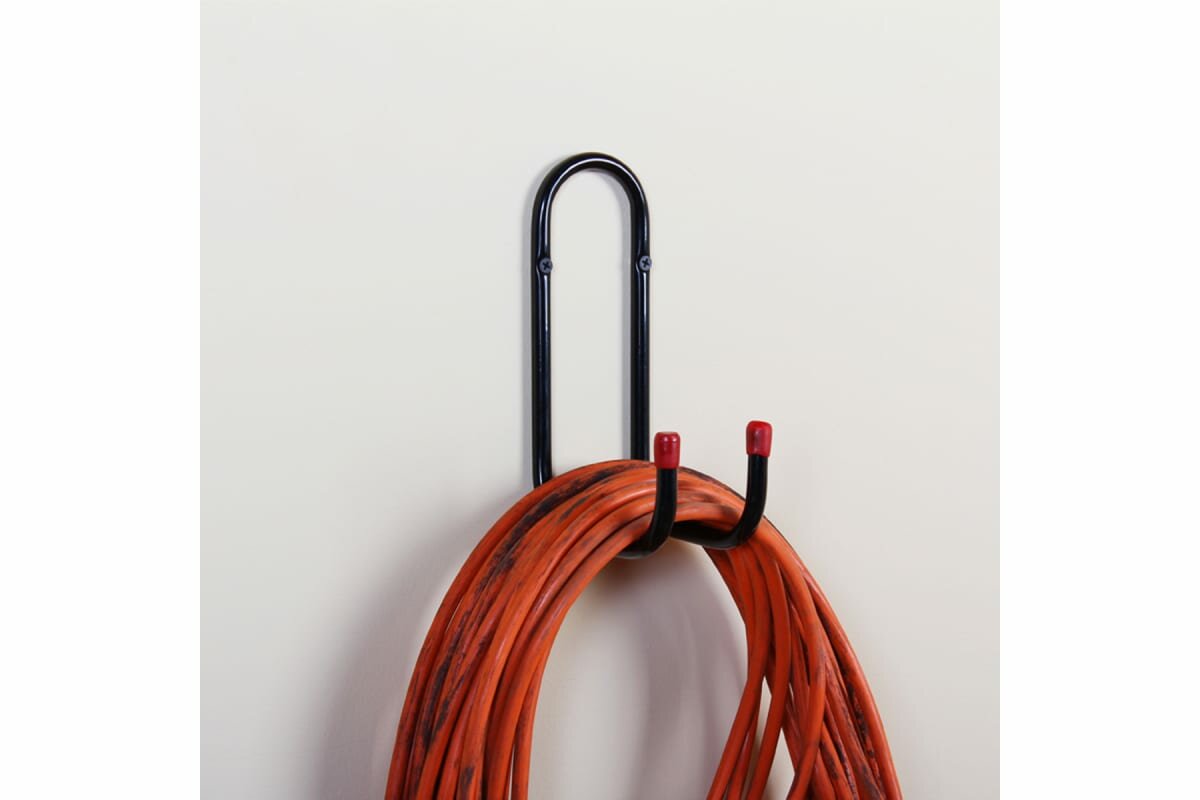 Larvij Кронштейн крепежный для гаража/Держатель садовый /Крючок настенный/205123 мм /максимальная нагрузка 40 кг LG024B