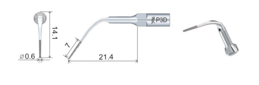 P3D - насадка для скалеров Woodpecker (подходит к UDS/EMS)
