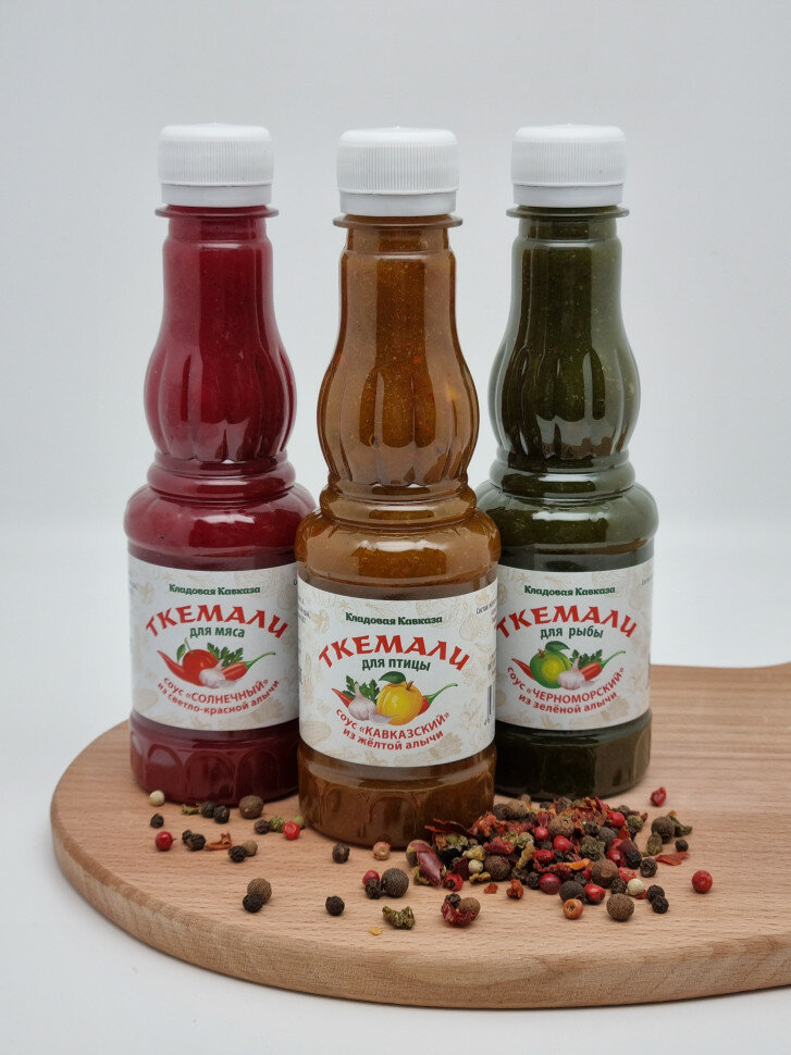 Набор 3 соуса "Мясо, птица, рыба" ассорти №1 750мл