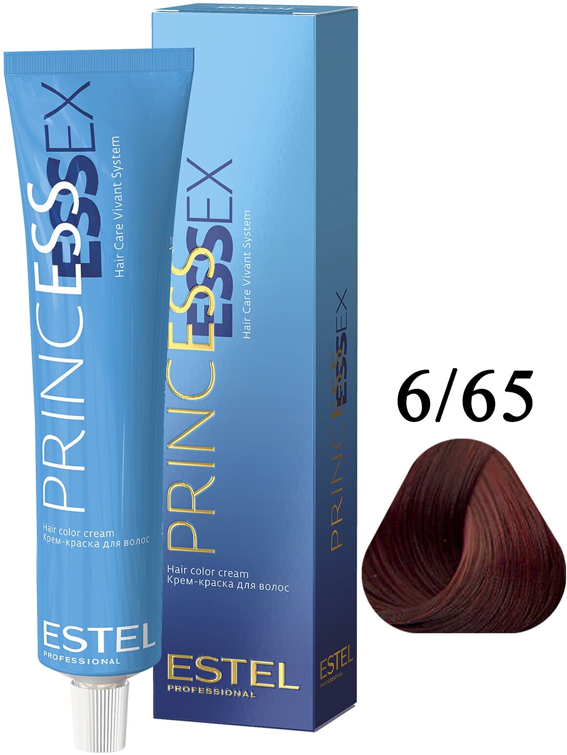 Крем-краска ESTEL PRINCESS ESSEX , 6/65 темно-русый фиолетово-красный/бордо , 60 ml