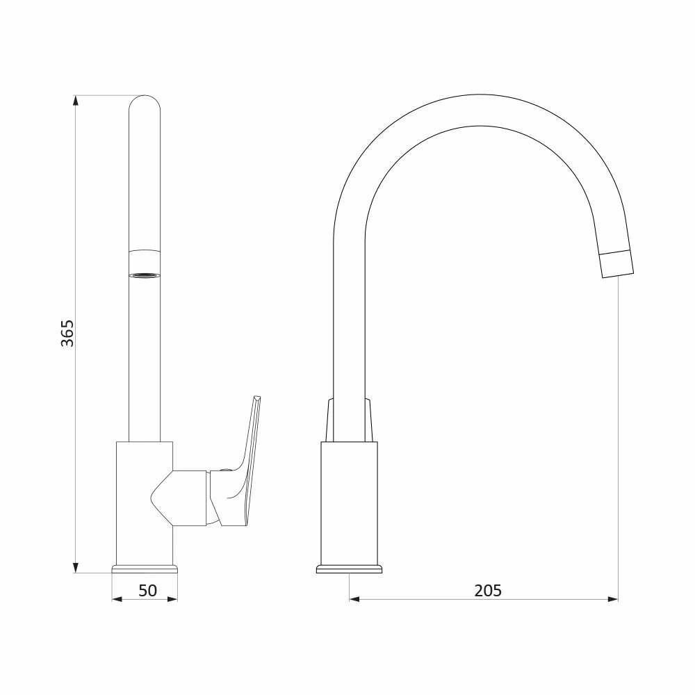 790720000 origin balance смеситель для кухни двухцветный черный Damixa