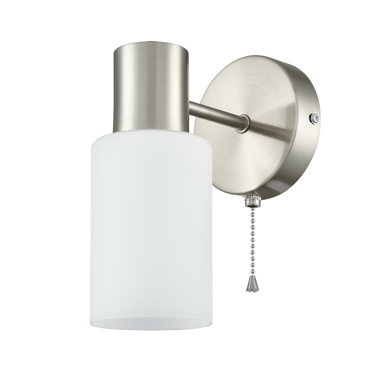 8099/1W COMFI LN25 76 никель/белый металл/стекло Бра Е14 1*40W 220V MAVE Lumion