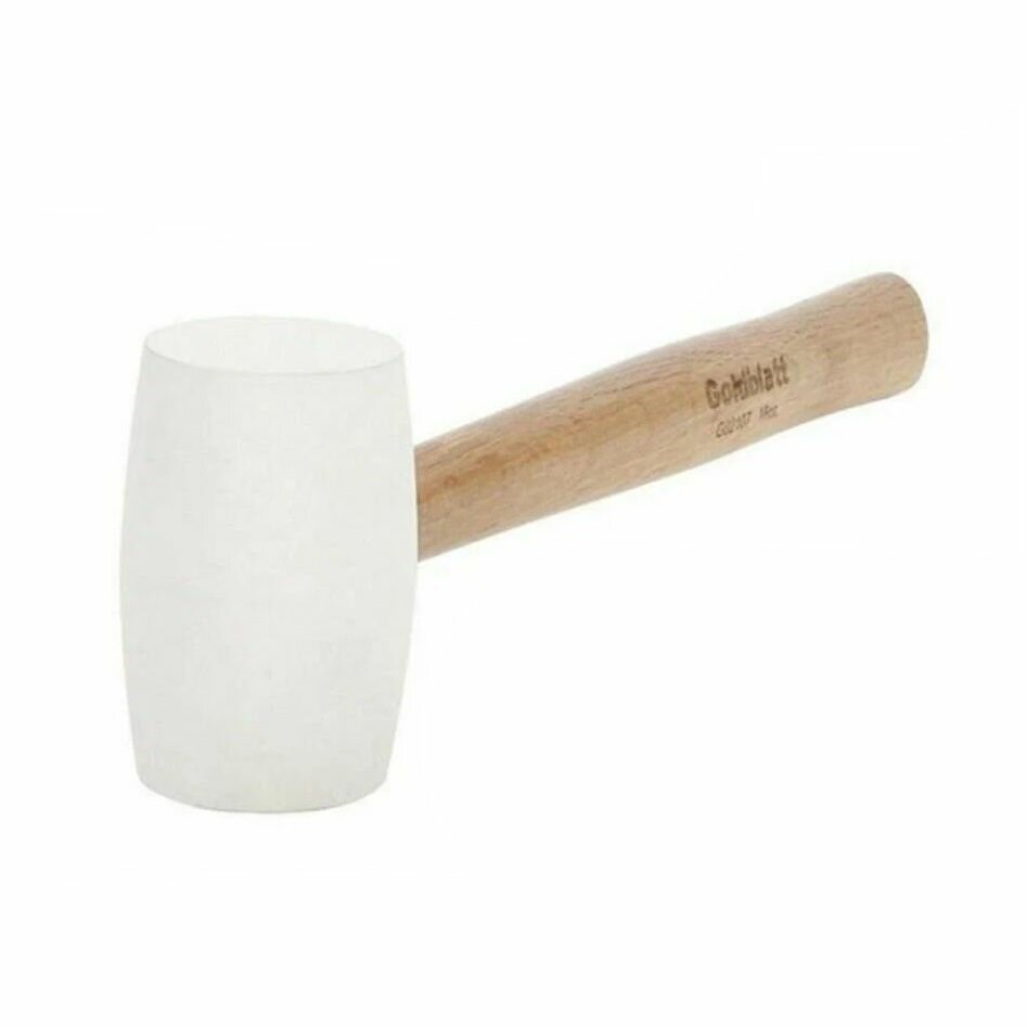 Молоток резиновый 450 гр с деревянной ручкой GOLDBLATT G02107