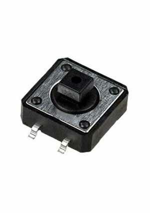 1273SHIM-160G-G, кнопка тактовая 12х12 SMD h=7.3мм (20 шт.)