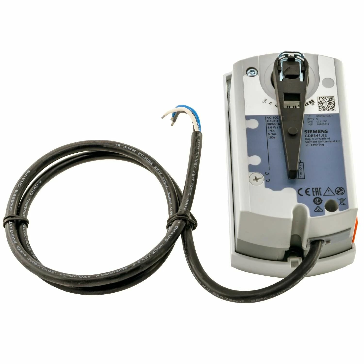 Привод шарового клапана SIEMENS GDB341.9E S55499-D201 запчасти и аксессуары для котлов