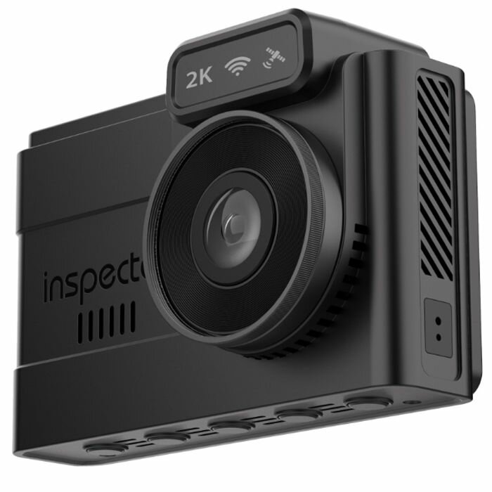 Inspector Alfa Видеорегистратор с записью QUAD HD, GPS-информатором о камерах, Wi-Fi-модулем, магнитным креплением