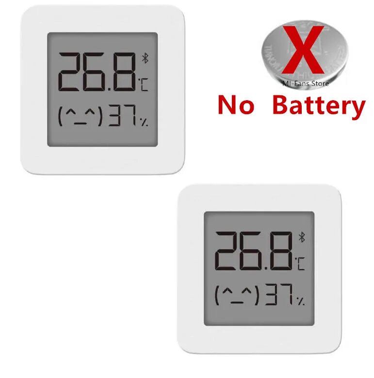 Xiaomi Bluetooth-совместимый цифровой термогигрометр Mijia Thermometer 2