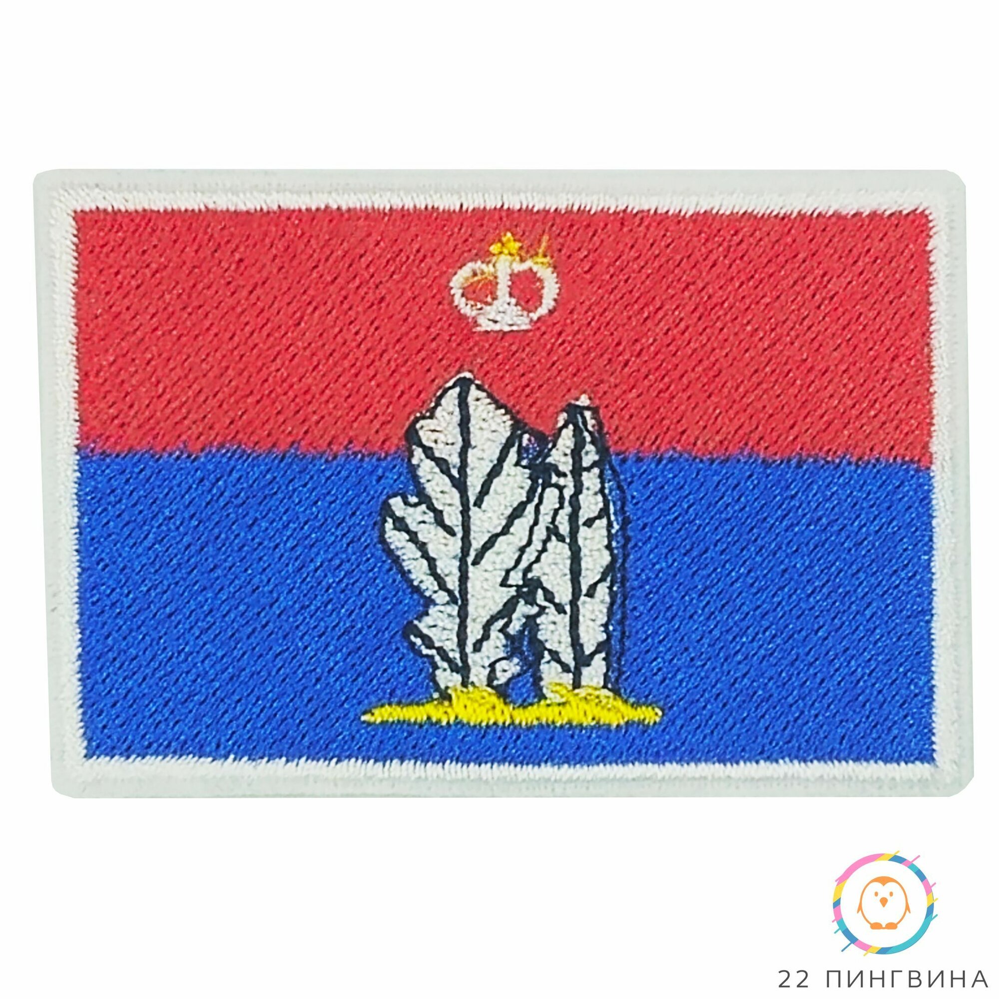 Нашивка, патч, шеврон "Флаг Всеволожска" 60x40mm PTC652