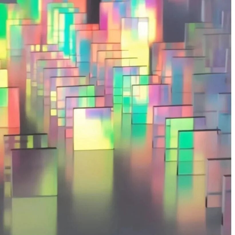 Радужная акриловая доска PMMA для декора 100Pieces per pack, 50x50x3mm