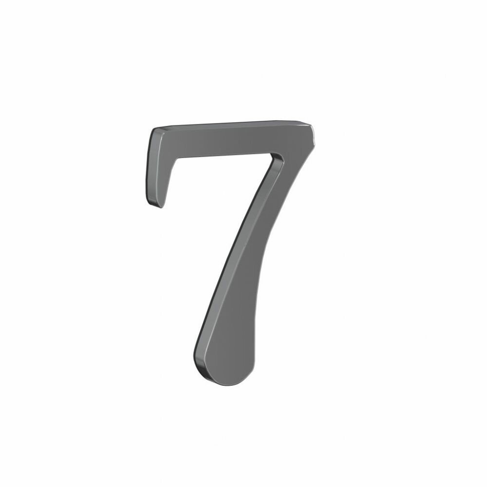 Дверные Цифры Bravo Цифра 7 CR Хром 45мм / Браво.