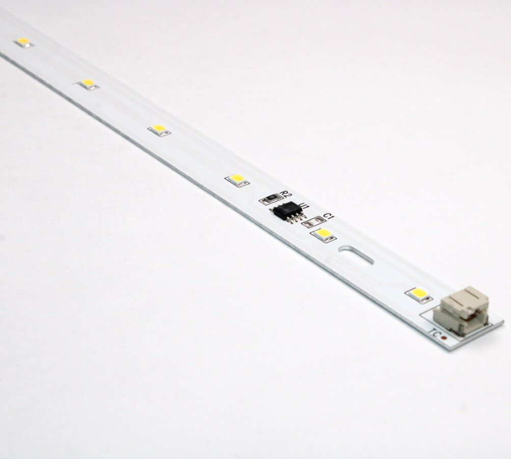 Line-220-2835-12SMD-DW 430Lm 5W Day-4000k PF 0,9 (350x15x2mm, 220V, прямого подключения), Линейка светодиодная