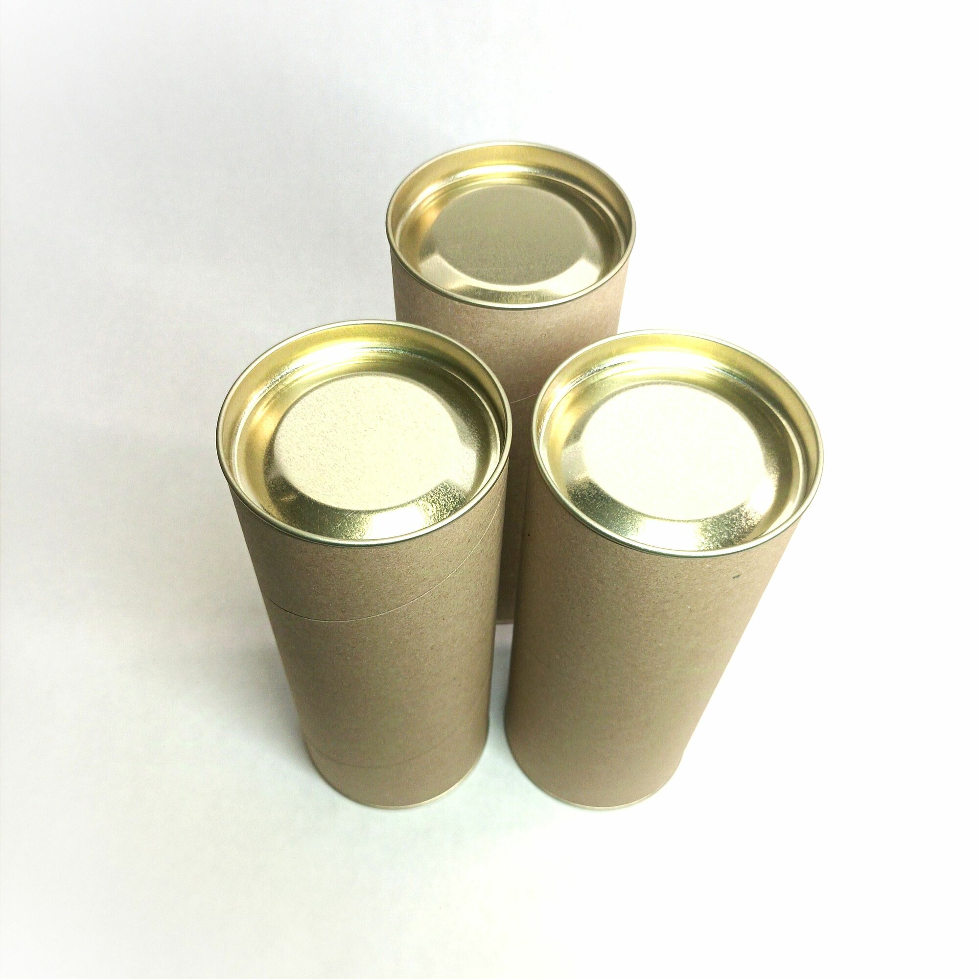 Тубус картонный с металлическими крышками D80х350 мм (внутри 80х330 мм), 8 шт.