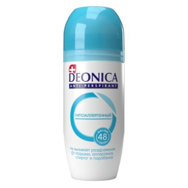 DEONICA гипоаллергенный женский дезодорант роликовый 45 мл длительная защита