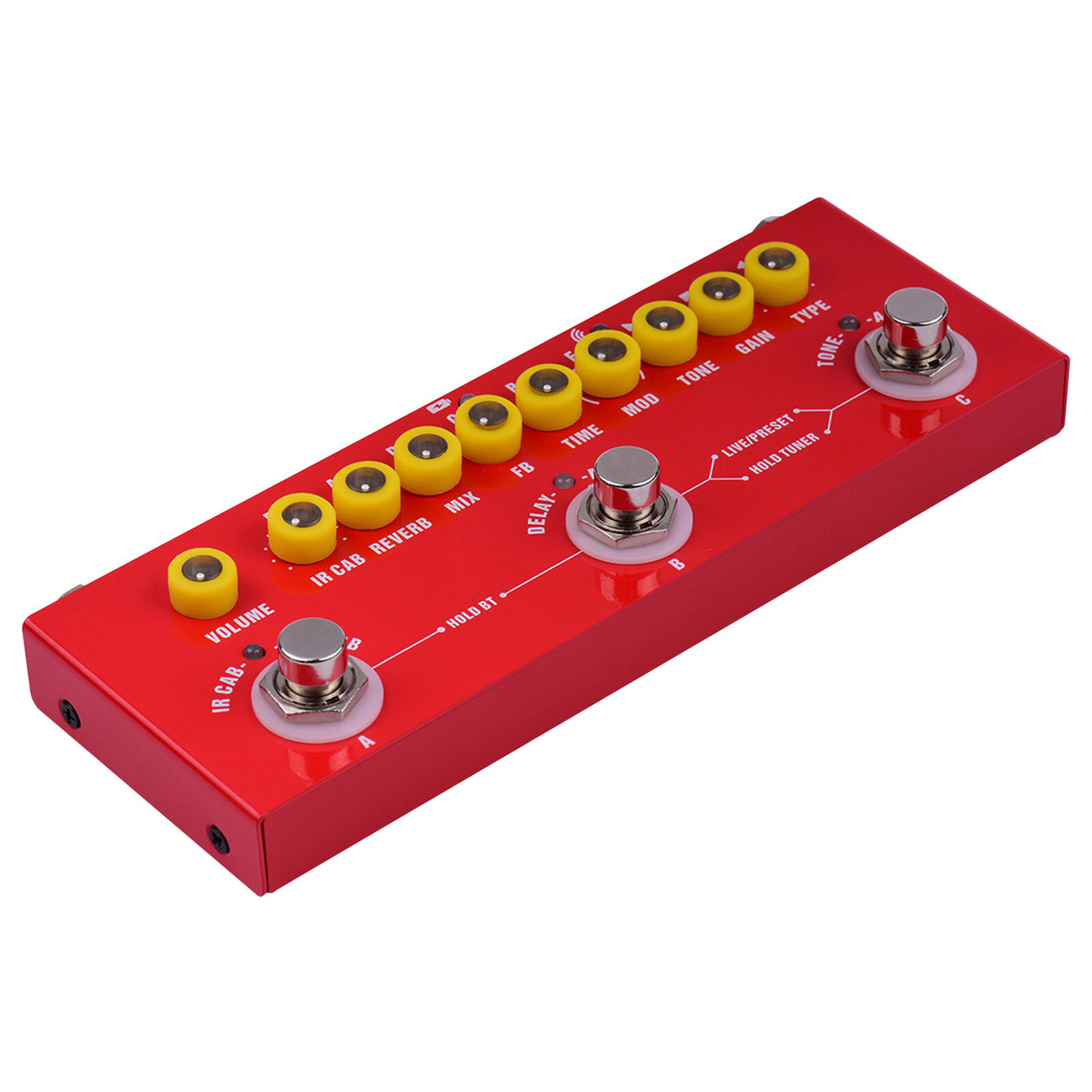 Портативная многофункциональная электрогитара, комбинированная педаль эффектов, встроенный аккумулятор с функцией записи телефона, беспроводное воспроизведение музыки, функция аудиоинтерфейса.