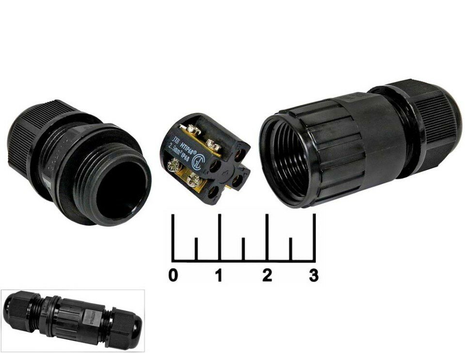 Соединитель 4pin 10A влагозащищенный T20 IP67