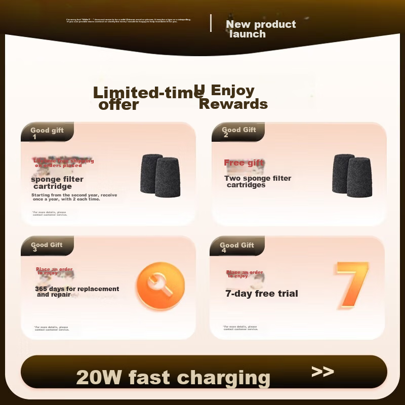 Uwant Dual-Cup Dust Mite Separator, Home Bed UV Sterilization And Mite Removal Machine, Ultrasonic Mite Removal Device, Powerful Vacuum Cleaner CM2407MAX Xiaojingling