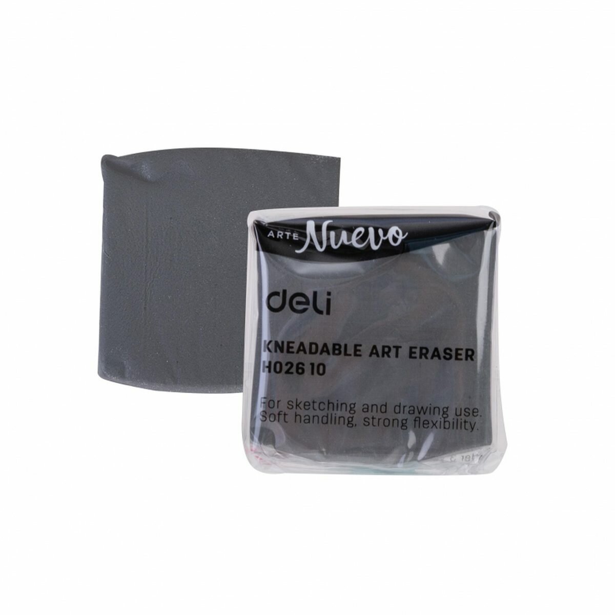 Ластик-клячка Deli Artenuevo EH02610 (ПВХ, 42x42x12мм), 1шт.