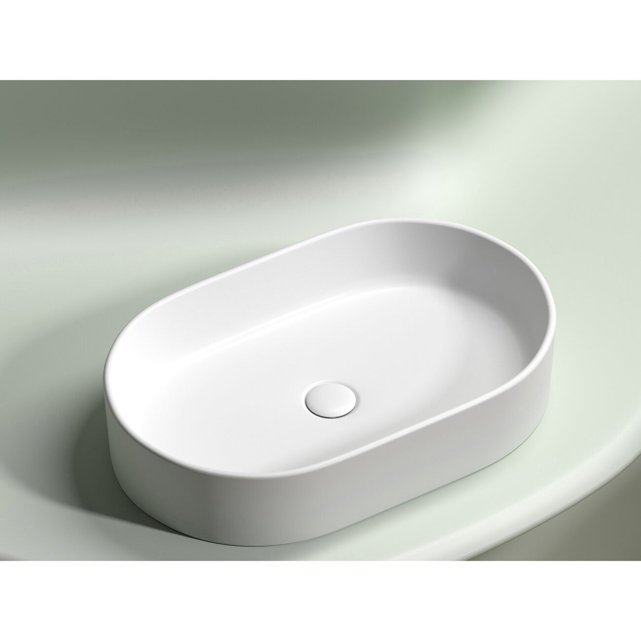 Раковина Ceramicanova (Керамиканова) Element накладная 122х608х385 мм CN6048MW Белый Матовый