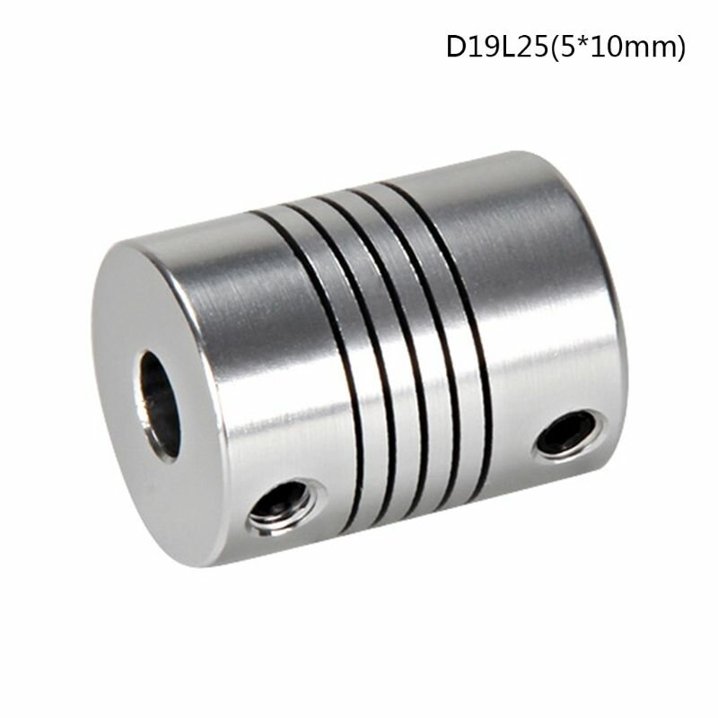 Гибкая муфта - D19l25 3x3 мм/3x4 мм/3x5 мм/3x8 мм Алюминиевый сплав 6061 5 (н. для м) Износостойкая переходная