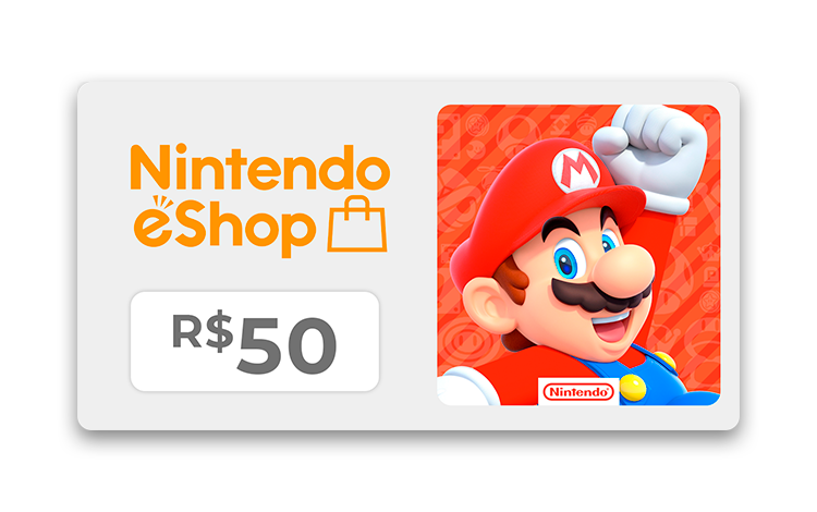 Карта оплаты Nintendo eShop 50 BRL Brazil (Nintendo eShop (BR); Nintendo Switch; Регион активации Бразилия)
