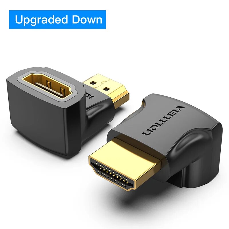 Vention HDMI адаптер угловой 90/270 градусов 4K Upgraded Down, 2 Pieces