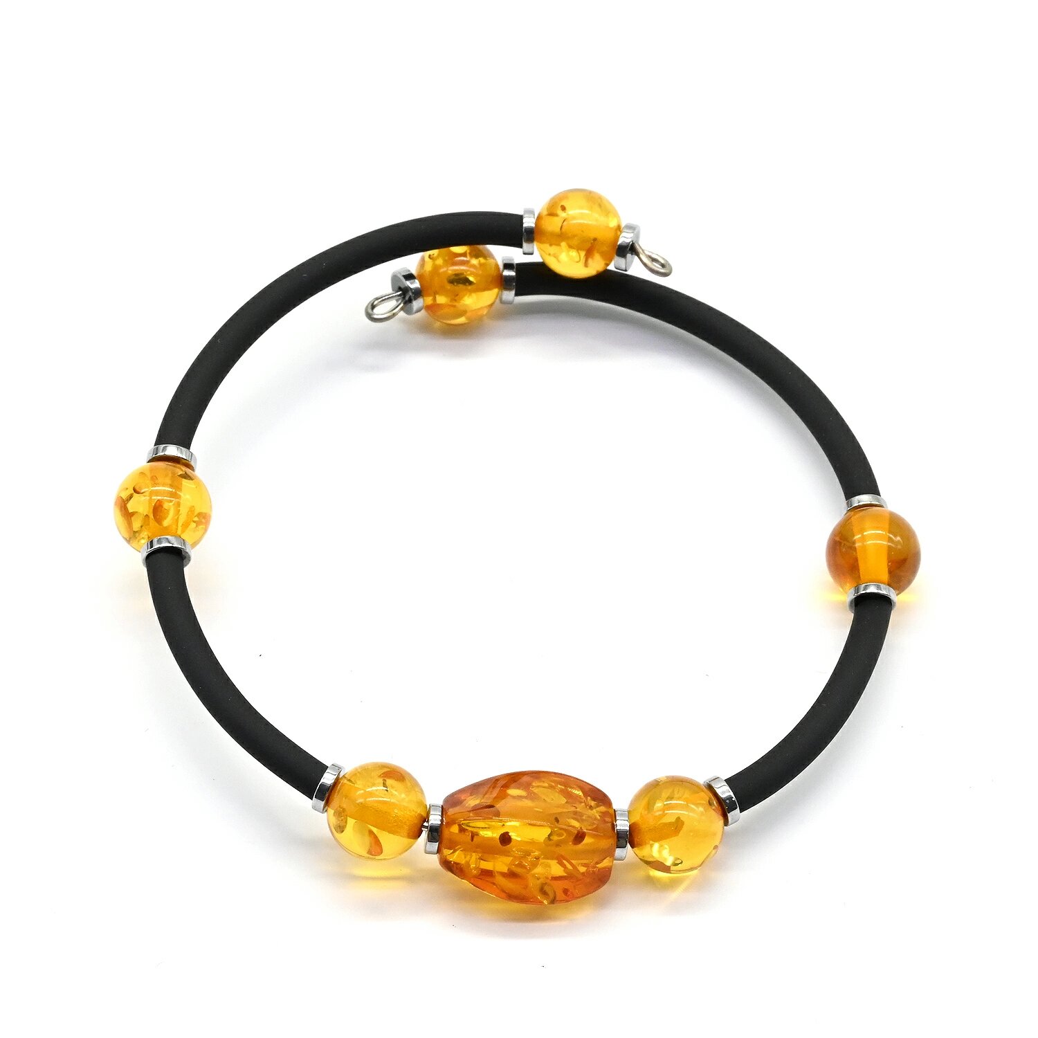 Браслет, янтарь