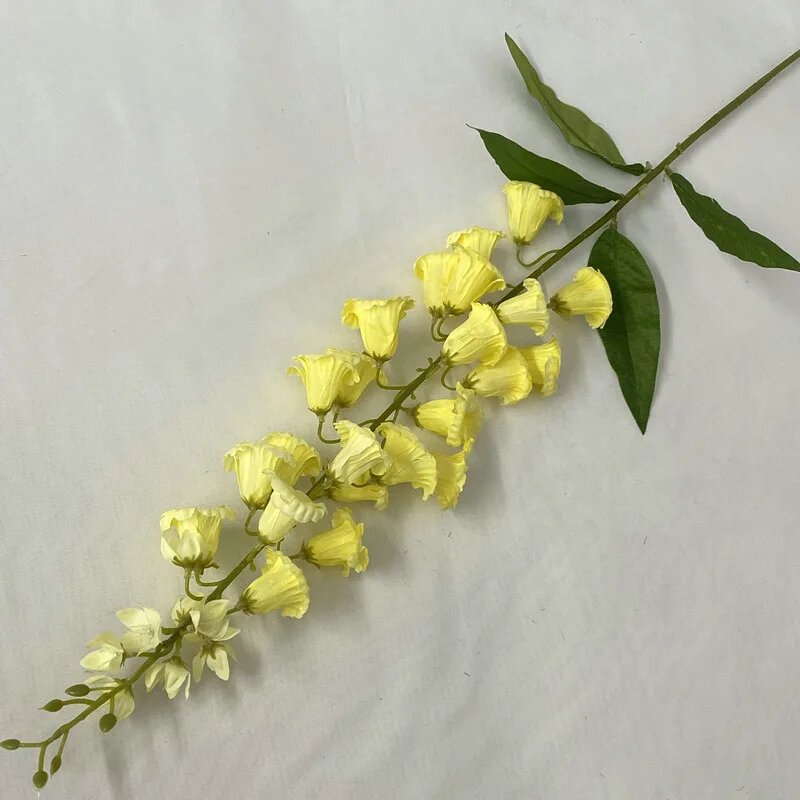 Искусственные цветы колокольчики Кветок CHUXIN 96 см Светло-желтый, yellow