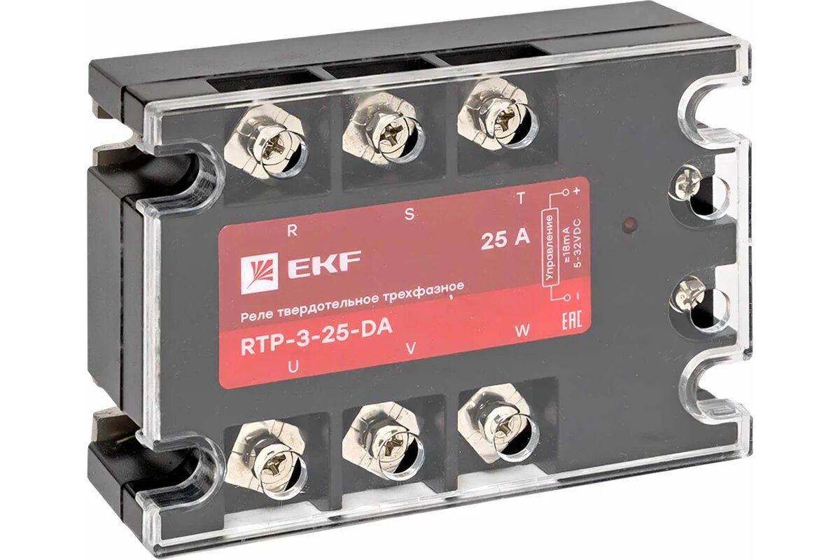 EKF RTP-25-DA PROxima RTP-3-25-DA твердотельное трехфазное реле для управления нагрузкой