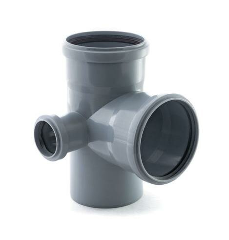 Крестовина 2-х плоскостная КПП 110×110×50 мм левая для канализационных соединений