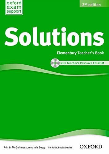 SOLUTIONS ELEMENTARY 2nd EDITION Teacher's Book with Teacher's Resource CD-ROM