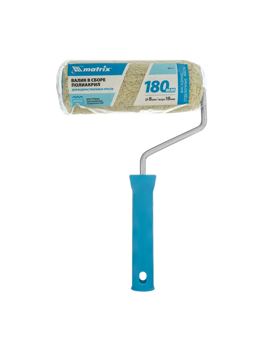 Валик для Фасадных работ синтетический, 180 , MATRIX, 80751